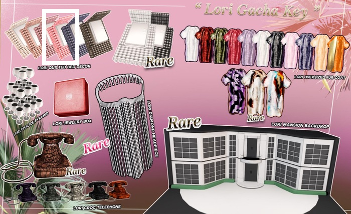 Second Life Marketplace - MEMOIRE Lori Quilted Bed - Apricot